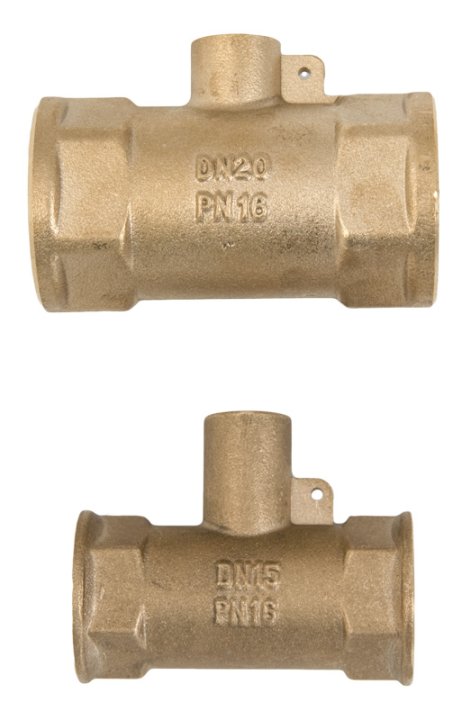 T-pipes for mounting of immersion temperature sensors - Apator
